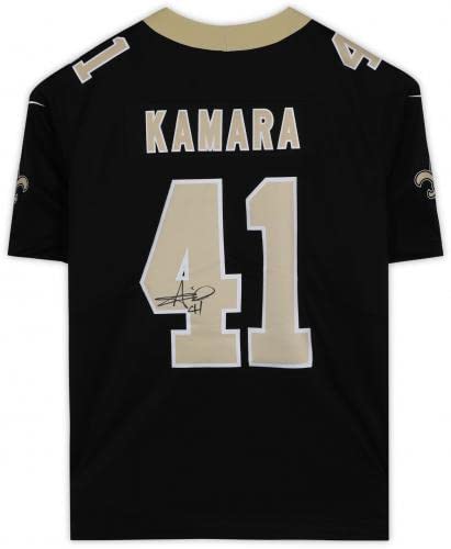 Framed Alvin Kamara New Orleans Saints Autographed Nike Black Limited Jersey - Autographed NFL Jerseys