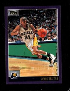 2000-01 topps #33 reggie miller nmmt pacers hof