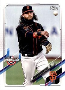 2021 topps opening day #171 brandon crawford san francisco giants mlb baseball trading card