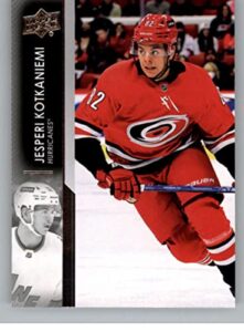 2021-22 upper deck extended #537 jesperi kotkaniemi carolina hurricanes nhl hockey trading card