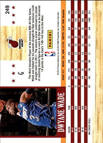 2011-12 Hoops #249 Dwyane Wade NBA Basketball Trading Card