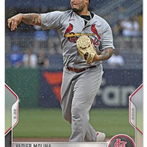 2022 Topps Now Yadier Molina #216 - Catcher makes Pitching Debut- St. Louis Cardinals baseball trading card- Print Run of Only 751 made! Shipped in Protective Screwdown Holder.