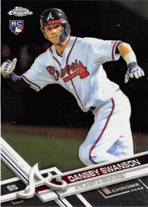 baseball mlb 2017 topps chrome #8 dansby swanson rc braves