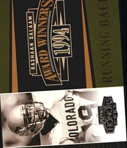 2005 playoff honors award winners #aw16 rashaan salaam nfl football trading card