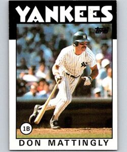 1986 topps #180 don mattingly nm-mt new york yankees baseball