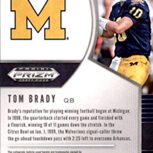 2020 Panini Prizm Draft #97 Tom Brady Michigan Wolverines Football Trading Card