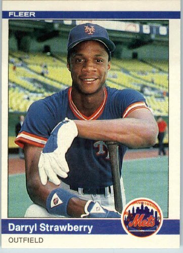 1984 Fleer Baseball Card #599 Darryl Strawberry