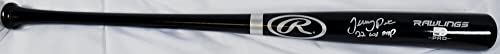 Jeremy Pena Autographed Black Rawlings Pro Baseball Bat w/WS MVP - MLB Hologram Silver