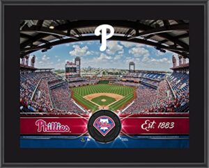 philadelphia phillies 10″ x 13″ sublimated team stadium plaque – mlb team plaques and collages