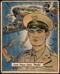 1941 war gum # 123 lieutenant paine saves phyllis (card) fair