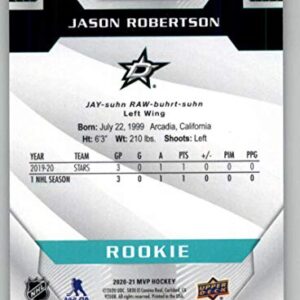 2020-21 Upper Deck MVP #249 Jason Robertson Dallas Stars NHL Hockey Card (RC - Rookie Card) NM-MT