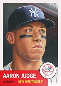 2018 topps living set #1 aaron judge baseball card yankees – limited print run of 13,256