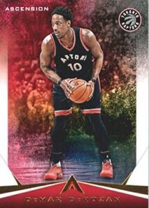 2017-18 panini ascension #23 demar derozan toronto raptors basketball card