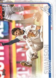 2019 topps baseball #191 dansby swanson atlanta braves