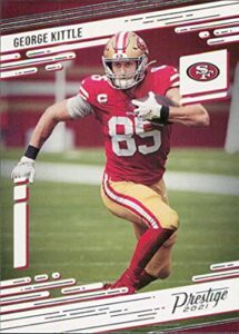 2021 panini prestige #146 george kittle san francisco 49ers official nfl football trading card in raw (nm or better) condition