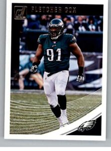 2018 donruss football #232 fletcher cox philadelphia eagles official nfl trading card