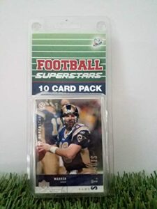 kurt warner-(10) card pack nfl football superstar kurt warner starter kit all different cards. comes in custom souvenir case! perfect for the warner super fan! by 3bros