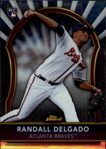 2011 topps finest #62 randall delgado atlanta braves mlb baseball card (rc – rookie card) nm-mt