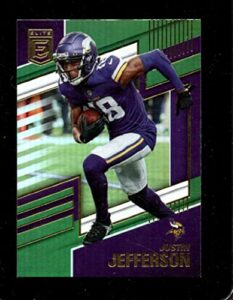 2022 donruss elite green #25 justin jefferson nmmt vikings