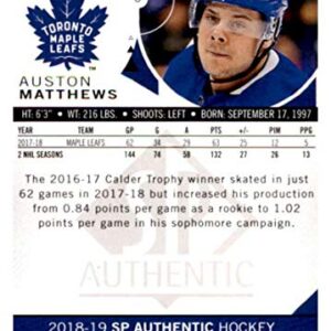 2018-19 SP #31 Auston Matthews Toronto Maple Leafs Hockey Card