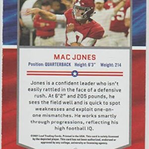 2021 Leaf Draft #46 Mac Jones Alabama Crimson Tide All-American (RC - Rookie Card) NFL Football Card NM-MT