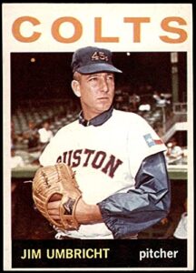 1964 topps # 389 jim umbricht houston colt 45s (baseball card) vg/ex colt 45s