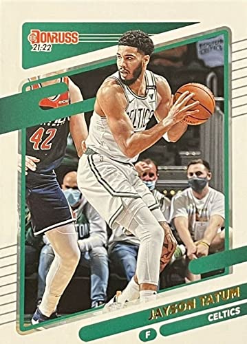 Jayson Tatum 2021 2022 Donruss Basketball Series Mint Card #60 Picturing Him in His White Boston Celtics Jersey