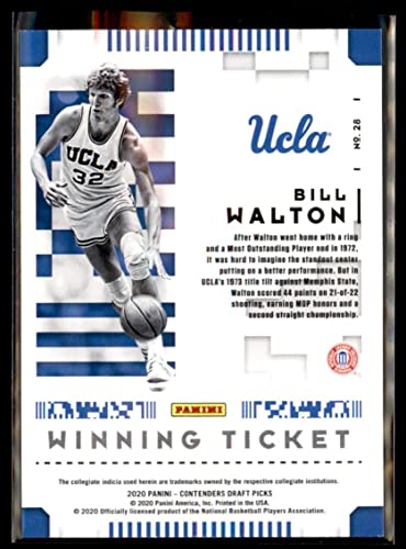 Bill Walton - UCLA 2020 Panini Contenders Draft Picks [Winning Ticket] NBA Basketball Card #28