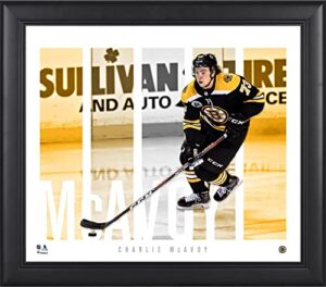 charlie mcavoy boston bruins framed 15″ x 17″ player panel collage – nhl player plaques and collages