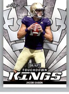 2020 leaf draft #81 jacob eason rc – washington huskies indianapolis colts (touchdown kings) (rc – nfl rookie football trading card)