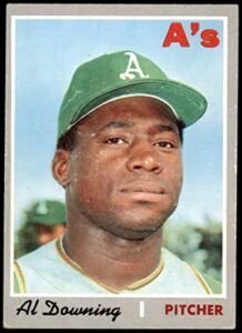 1970 topps # 584 al downing oakland athletics (baseball card) vg athletics