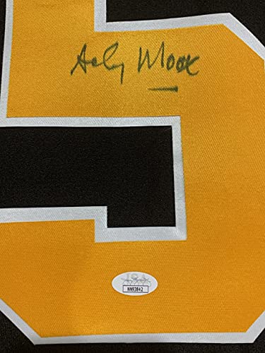 ANDY MOOG SIGNED VINTAGE CCM BRUINS JERSEY JSA COA