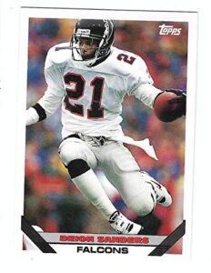 deion sanders 1993 topps #254 card atlanta falcons football