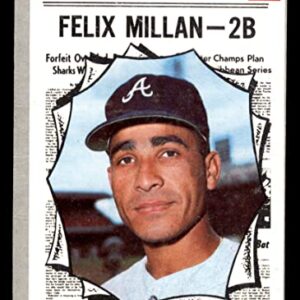 1970 Topps # 452 All-Star Felix Millan Atlanta Braves (Baseball Card) FAIR Braves