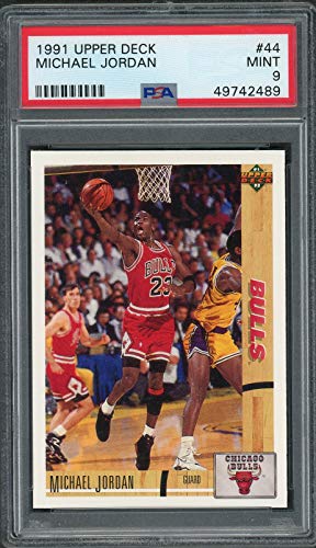 Michael Jordan 1991 Upper Deck Basketball Card #44 Graded PSA 9 MINT