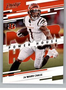 2022 panini prestige power house #9 ja’marr chase cincinnati bengals nfl football trading card