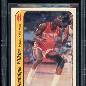 1986-87 Fleer Stickers #11 Dominique Wilkins Rookie Card BGS BCCG 8 Excellent+