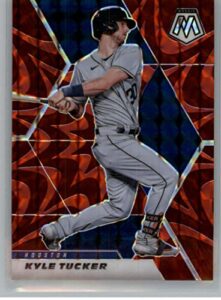 2021 panini mosaic mosaic reactive red #84 kyle tucker houston astros official mlb pa baseball card in raw (nm or better) condition