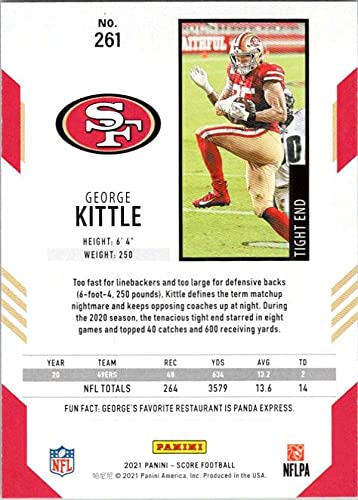 2021 Score #261 George Kittle San Francisco 49ers NM-MT NFL Football