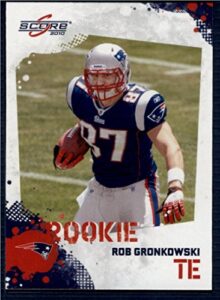 2010 score rookie #383 rob gronkowski nm-mt rc rookie patriots