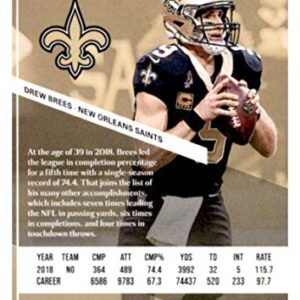 2019 Panini Elite #32 Drew Brees NM-MT New Orleans Saints Officially Licensed NFL Football Trading Card