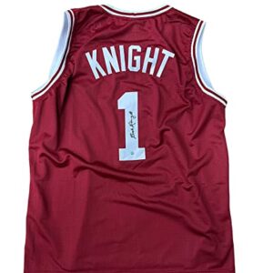 Bob Knight Indiana Hoosiers Signed Autograph Custom Jersey Steiner Sports Certified