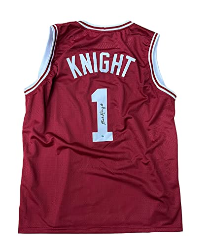 Bob Knight Indiana Hoosiers Signed Autograph Custom Jersey Steiner Sports Certified