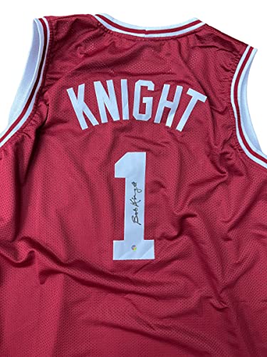 Bob Knight Indiana Hoosiers Signed Autograph Custom Jersey Steiner Sports Certified