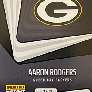 2022 Panini SUPERNOVA Football Authentic AARON RODGERS Football Card Limited Production of Only 1523! - Green Bay Packers