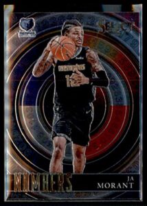 2020-21 panini select – select numbers #18 – ja morant