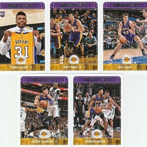 2017-18 NBA Hoops Los Angeles Lakers Factory Sealed Team Set (11 Cards)