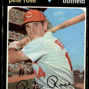 1971 Topps # 100 Pete Rose Cincinnati Reds (Baseball Card) GOOD Reds