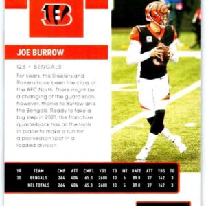 2021 Panini Contenders Season Ticket #19 Joe Burrow Cincinnati Bengals Official NFL Football Trading Card in Raw (NM or Better) Condition