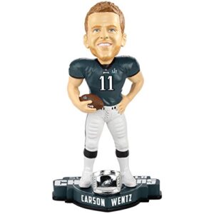 carson wentz philadelphia eagles super bowl lii champion bobblehead nfl